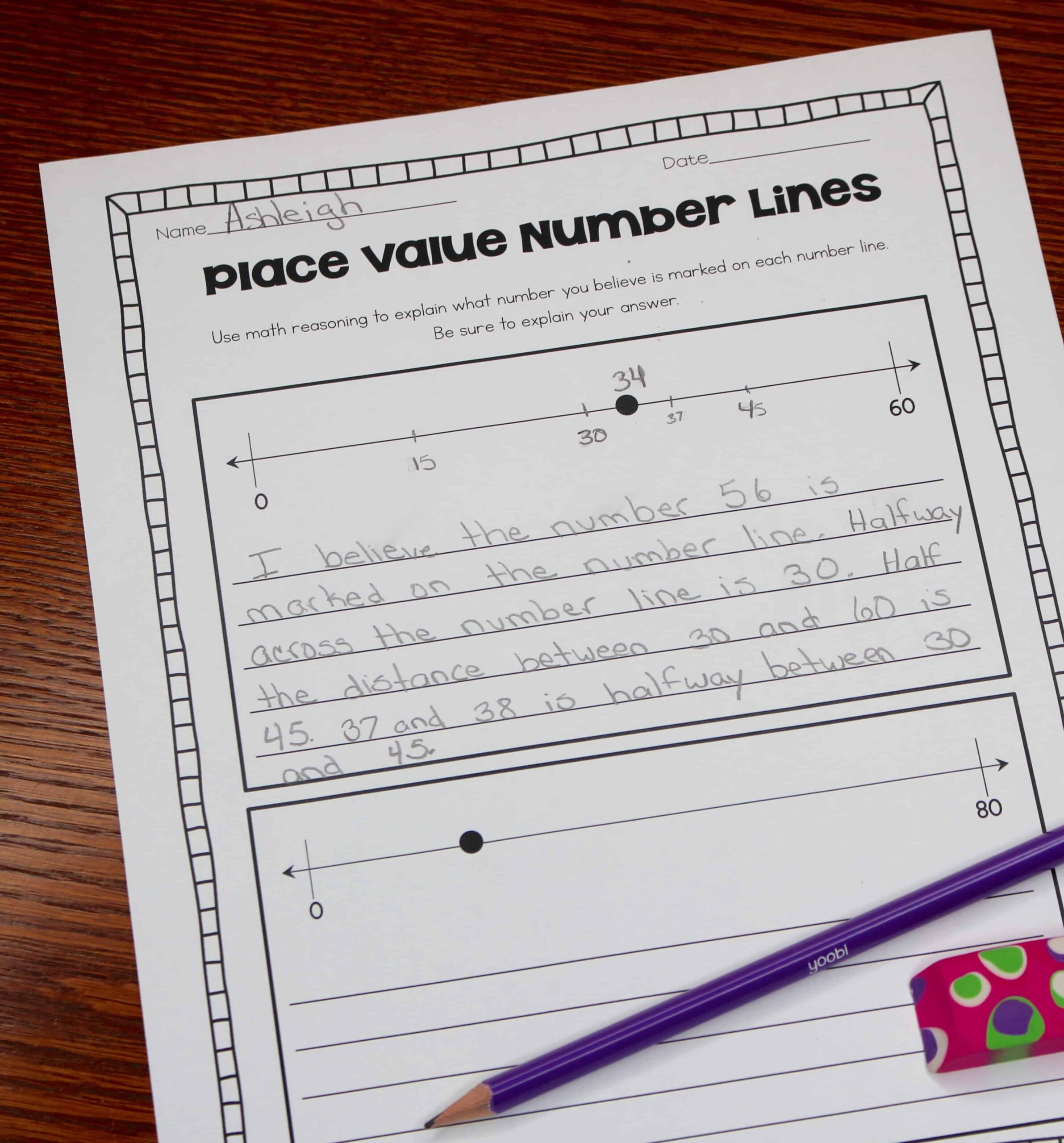 place value number line - Ashleigh's Education Journey
