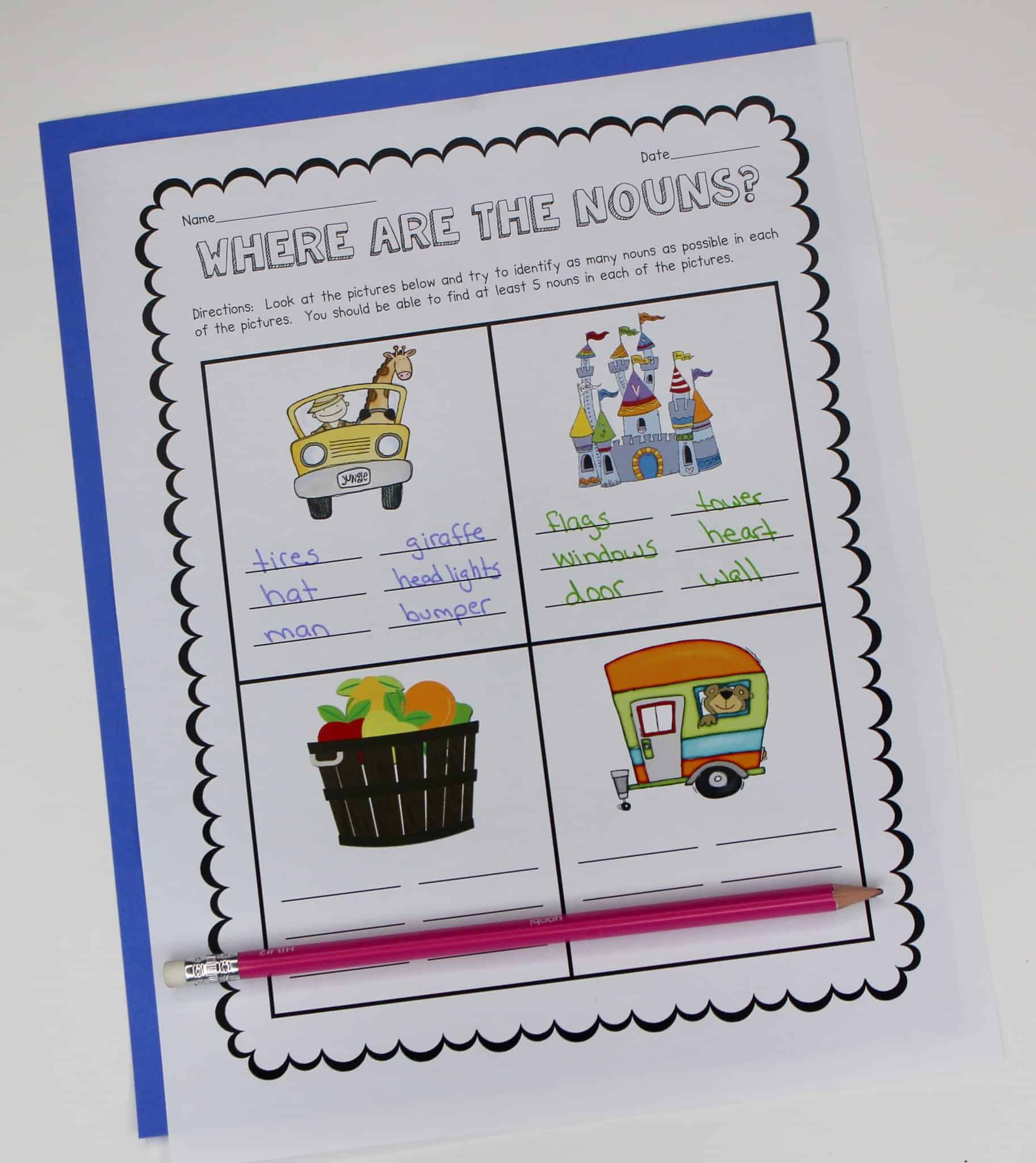 Teaching Nouns - Lessons and Activities - Ashleigh's Education Journey