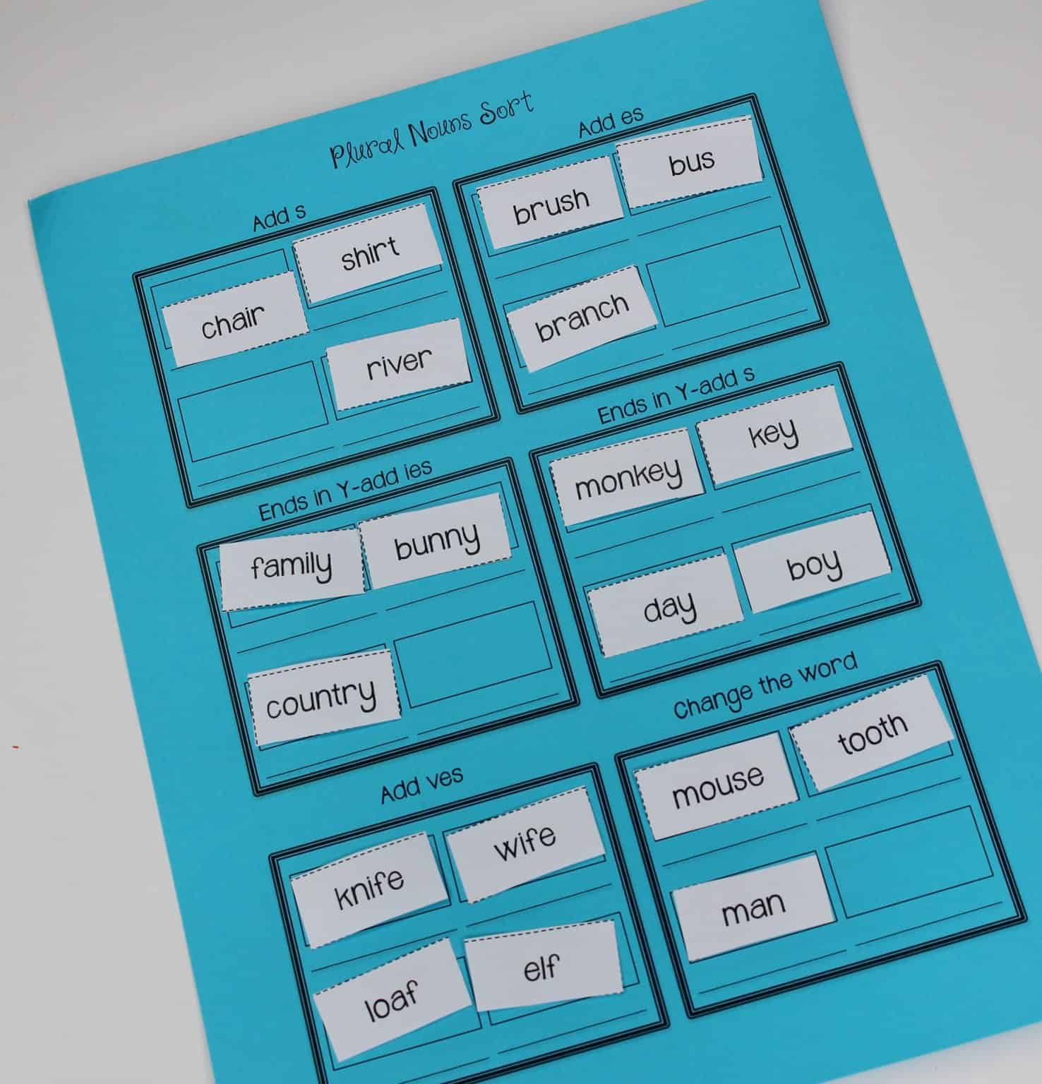 Activities to Teach Nouns - Ashleigh's Education Journey