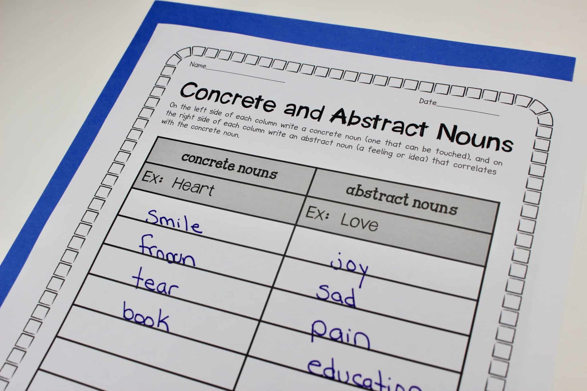 Teaching Nouns - Lessons and Activities - Ashleigh's Education Journey
