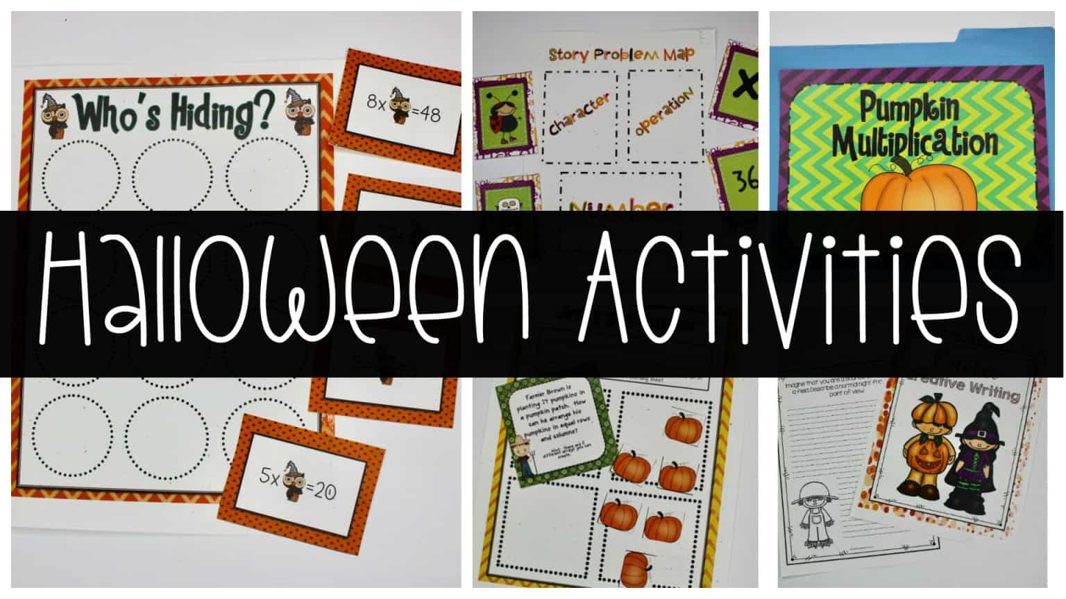 3rd Grade Halloween Math Centers - Ashleigh's Education Journey