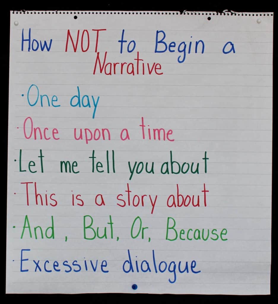 Narrative Anchor Chart Ashleigh s Education Journey