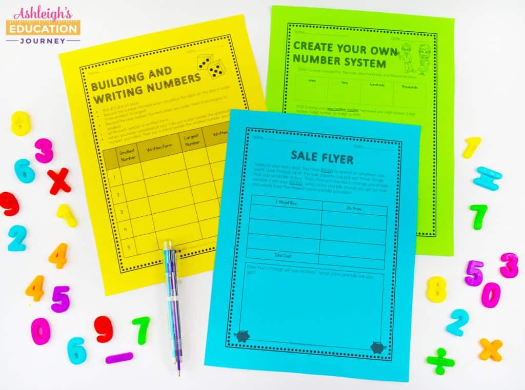 Enrichment Math Centers - Ashleigh's Education Journey