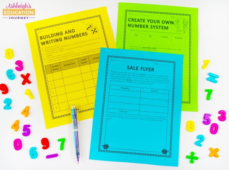 Enrichment Math Centers - Ashleigh's Education Journey