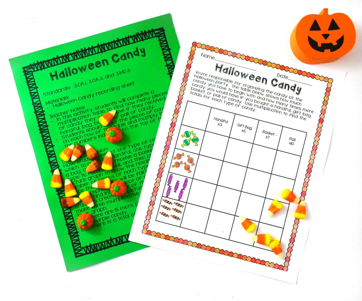 Halloween Multiplication Worksheets - Ashleigh's Education Journey
