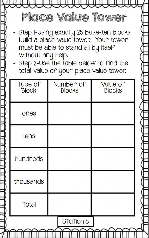 Hands-On Place Value - Ashleigh's Education Journey