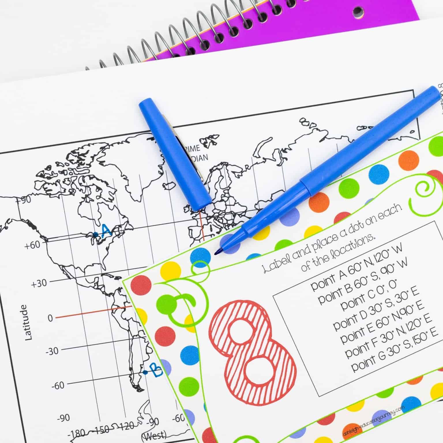 Geography Worksheets And More - Ashleigh's Education Journey