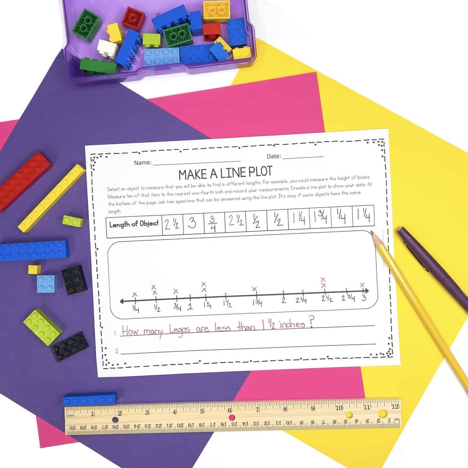 Reading a Ruler Worksheet - Ashleigh's Education Journey