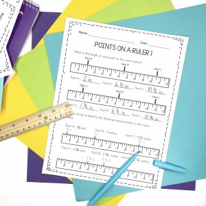Reading a Ruler Worksheet - Ashleigh's Education Journey