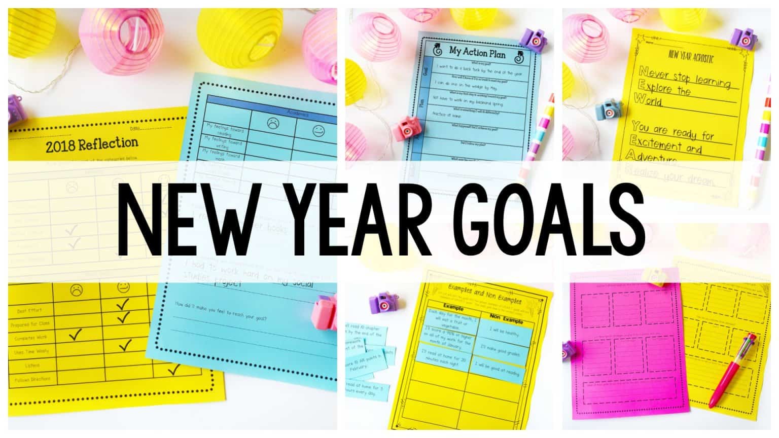New Year Goals Worksheets & Activities