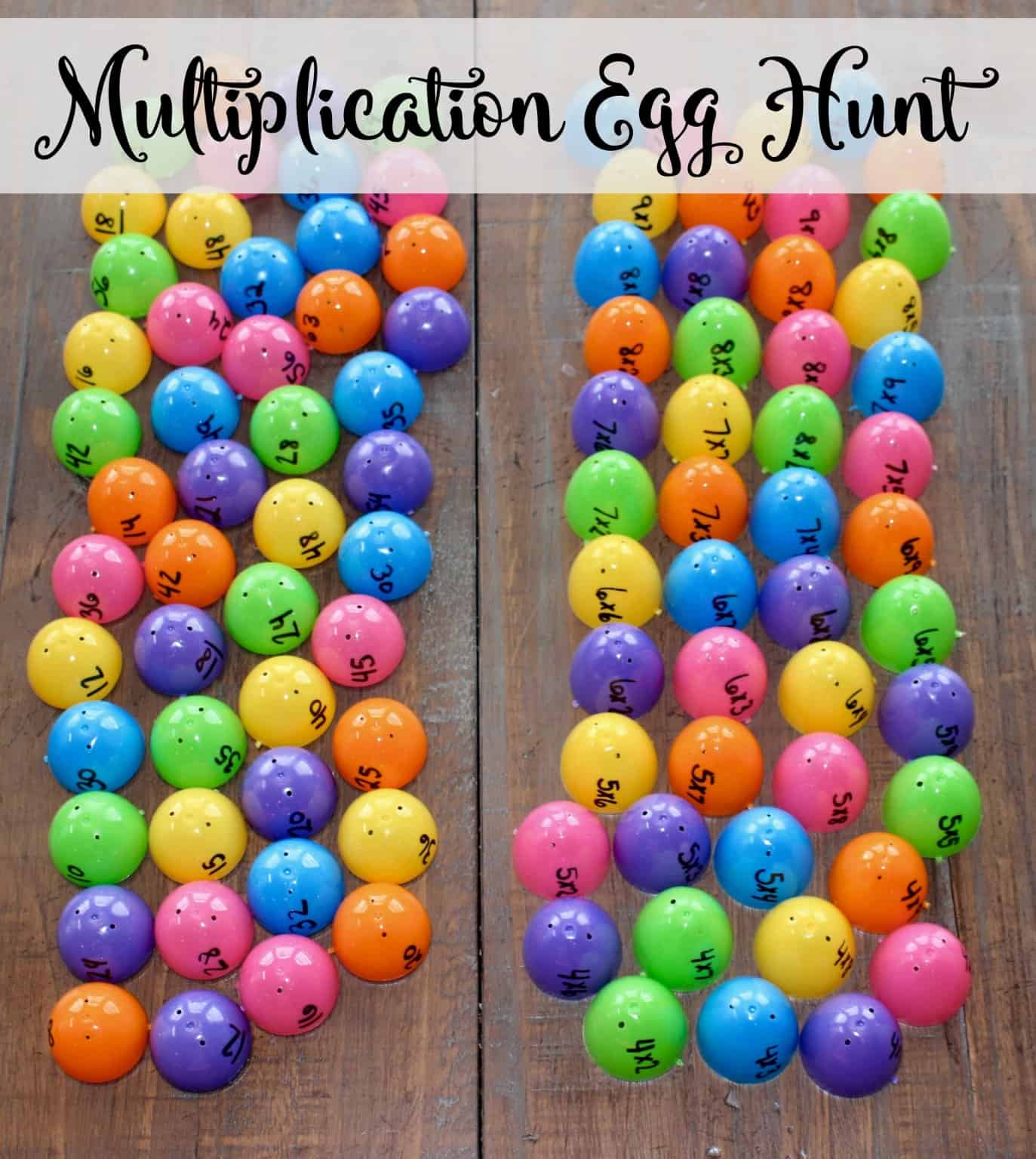 Multiplication Egg Hunt for Easter - Ashleigh's Education Journey