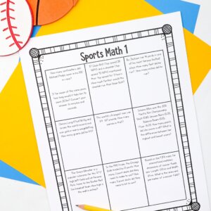 Food and Sports Math Lessons - Ashleigh's Education Journey