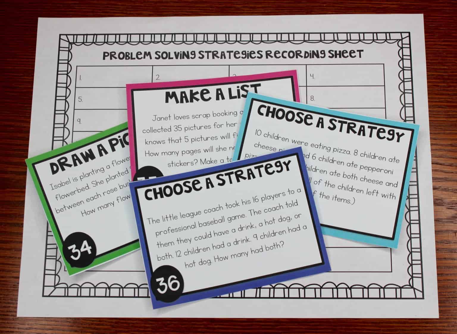 Math Problem Solving Strategies - Ashleigh's Education Journey