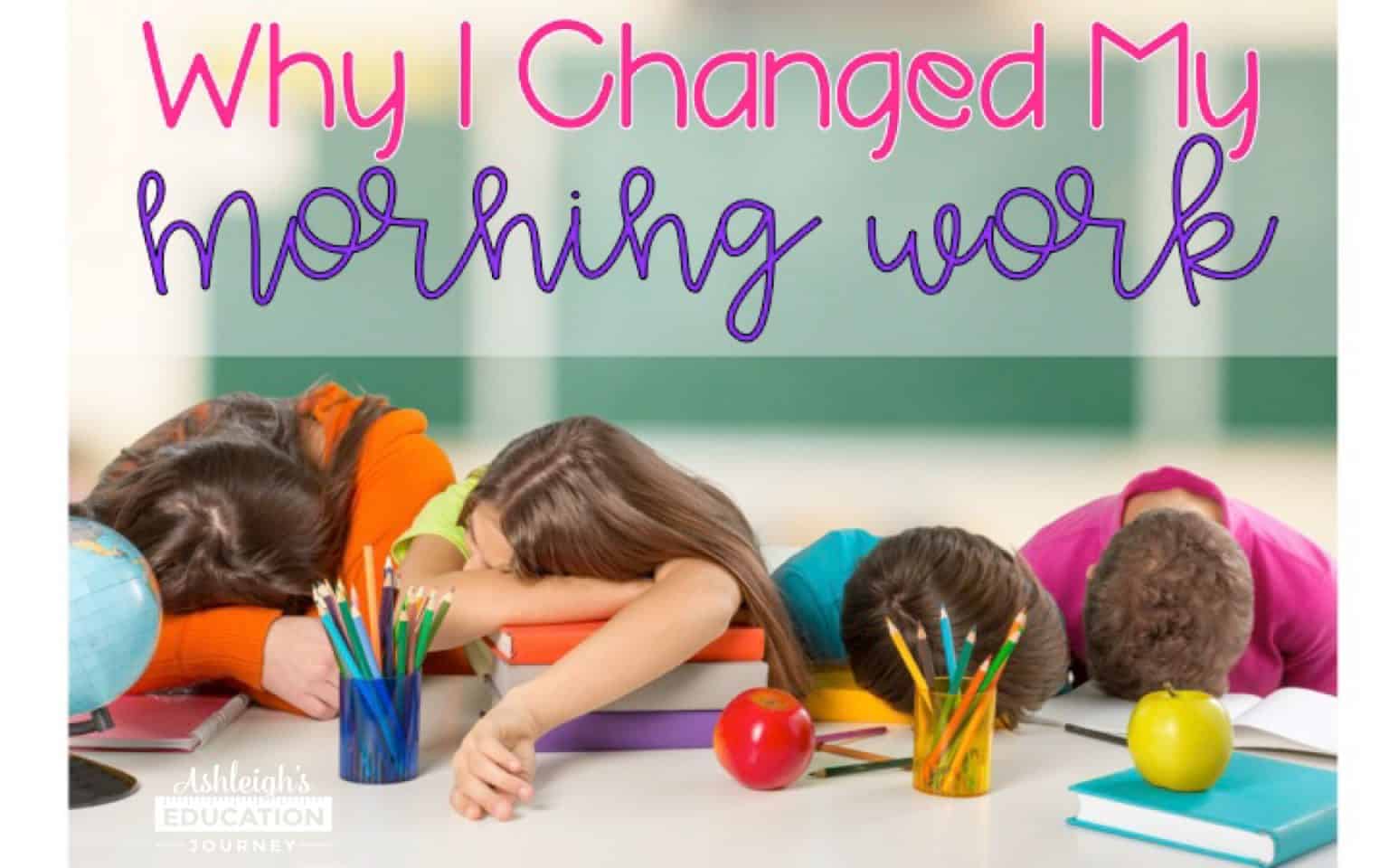 Soft Start Morning Work - Ashleigh's Education Journey