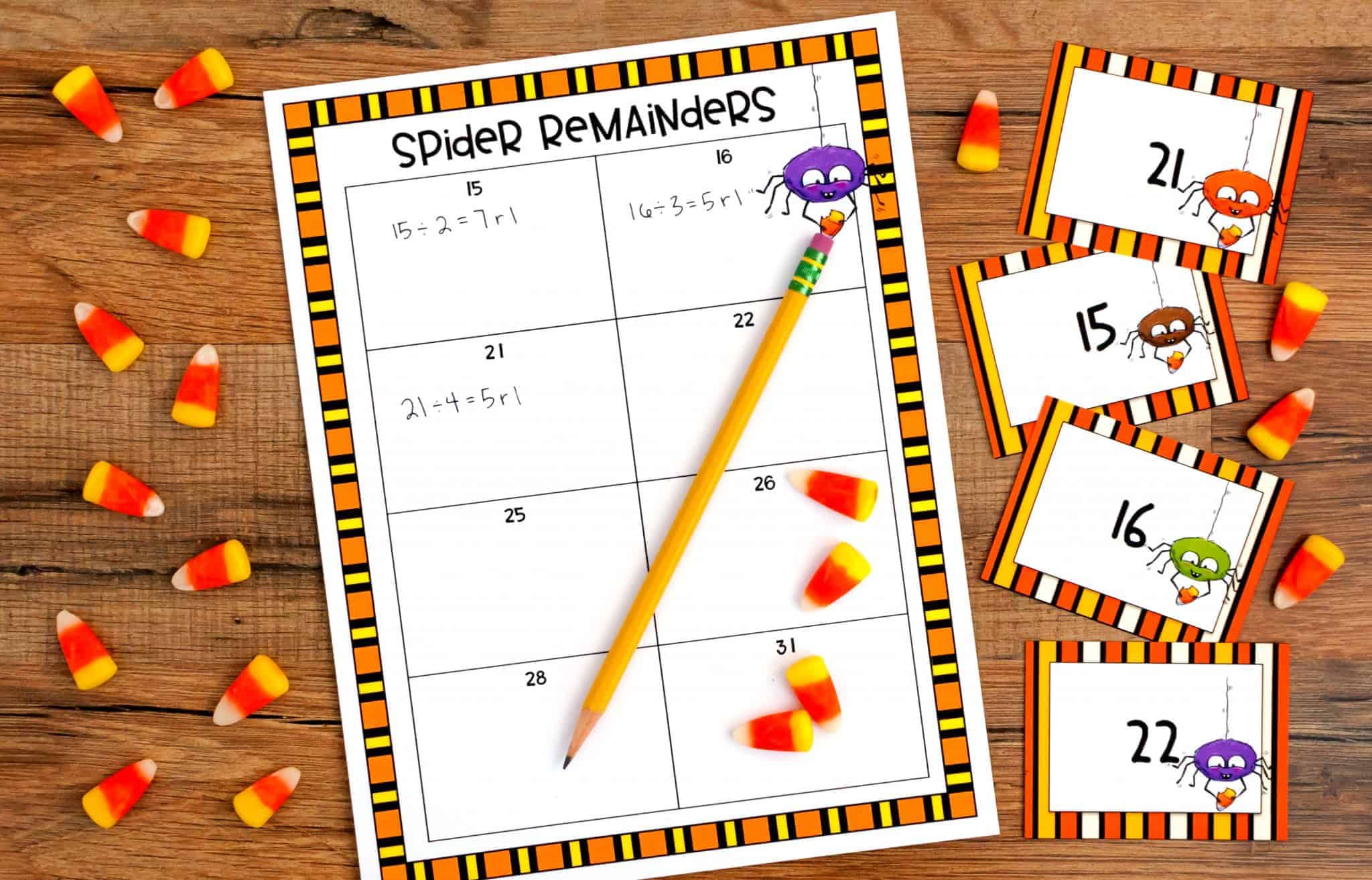 4th Grade Halloween Math Centers - Ashleigh's Education Journey