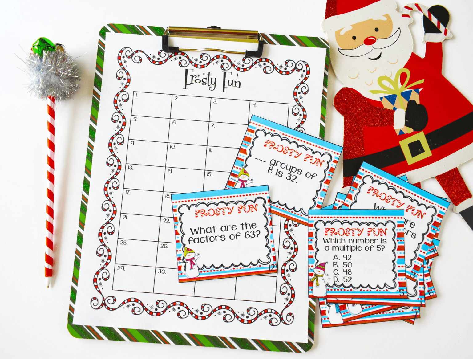 4th Grade Christmas Math Centers - Ashleigh's Education Journey