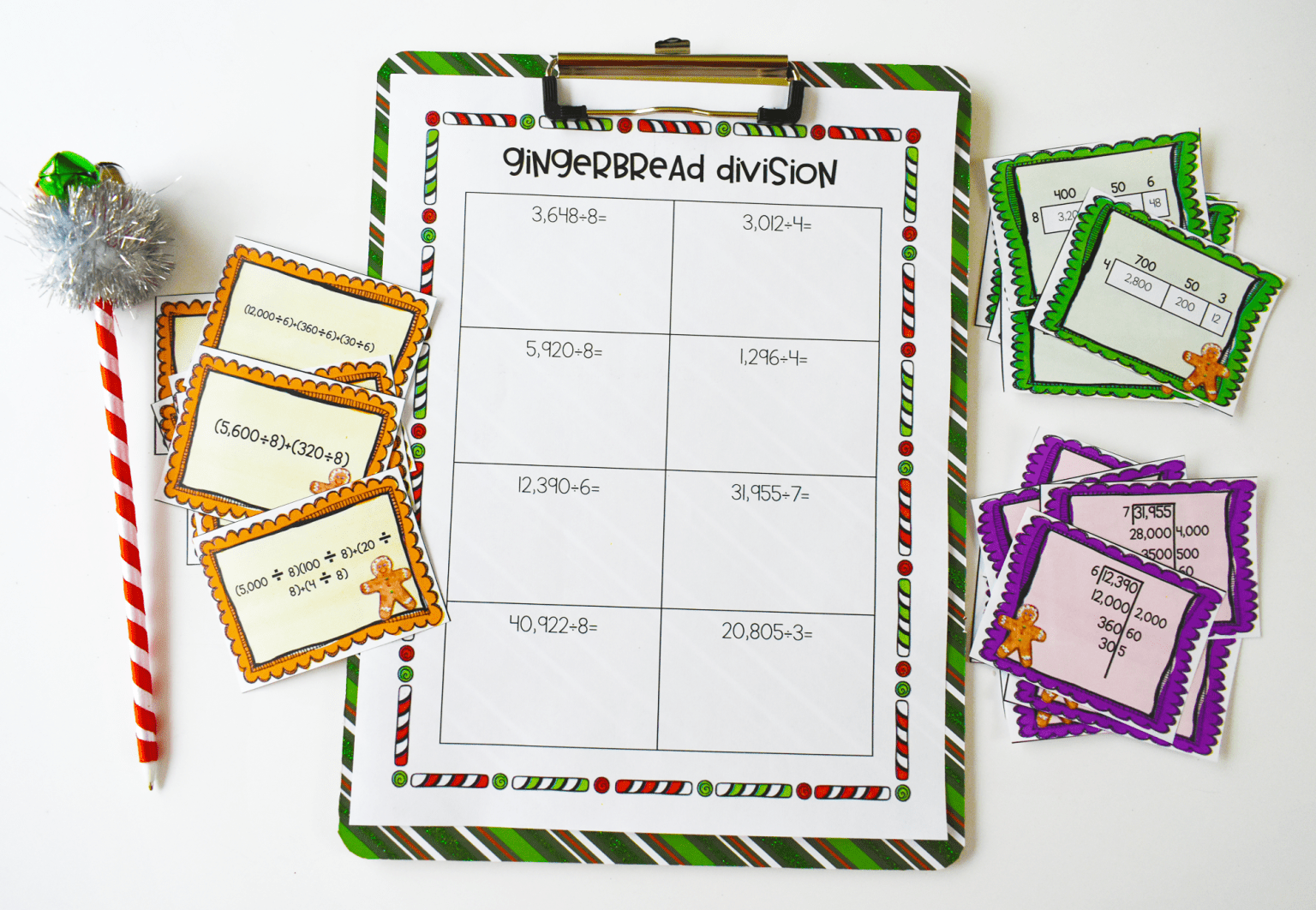 4th Grade Christmas Math Centers - Ashleigh's Education Journey