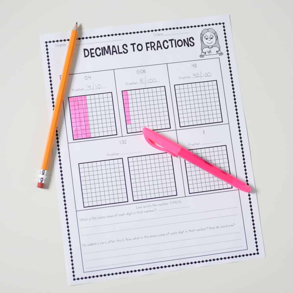 Teaching Decimals - Ashleigh's Education Journey