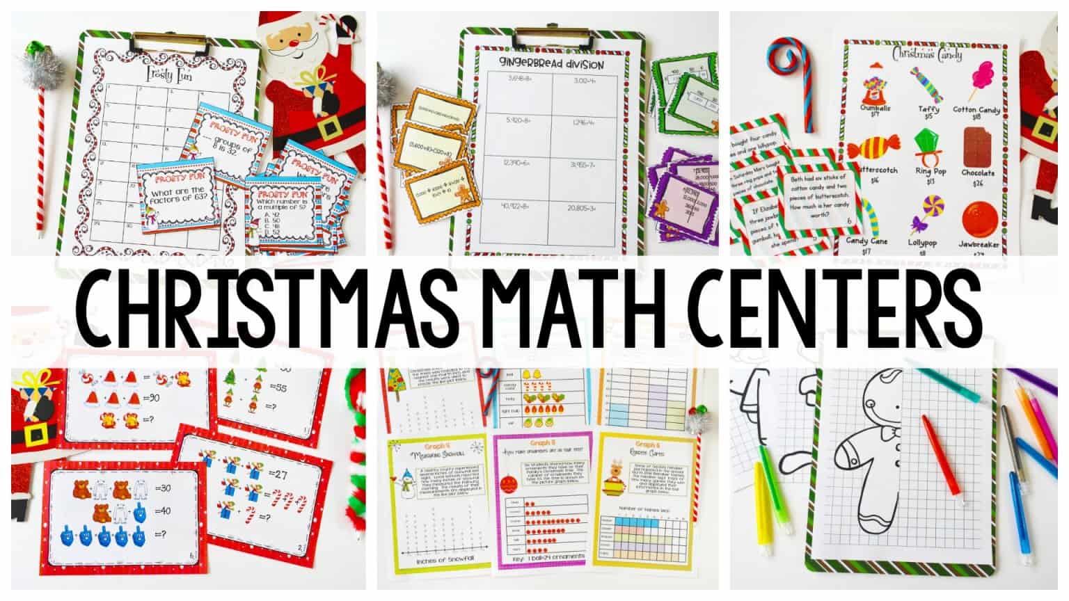 4th Grade Christmas Math Centers - Ashleigh's Education Journey