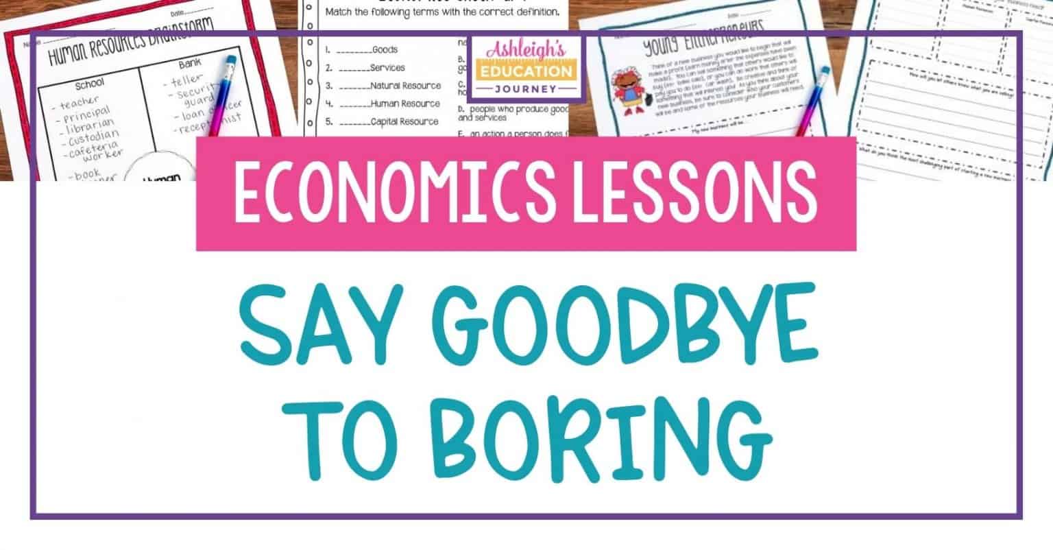 Economics Activities - Ashleigh's Education Journey