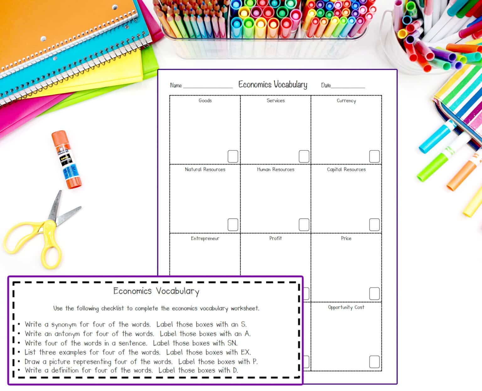 Economics Activities - Ashleigh's Education Journey