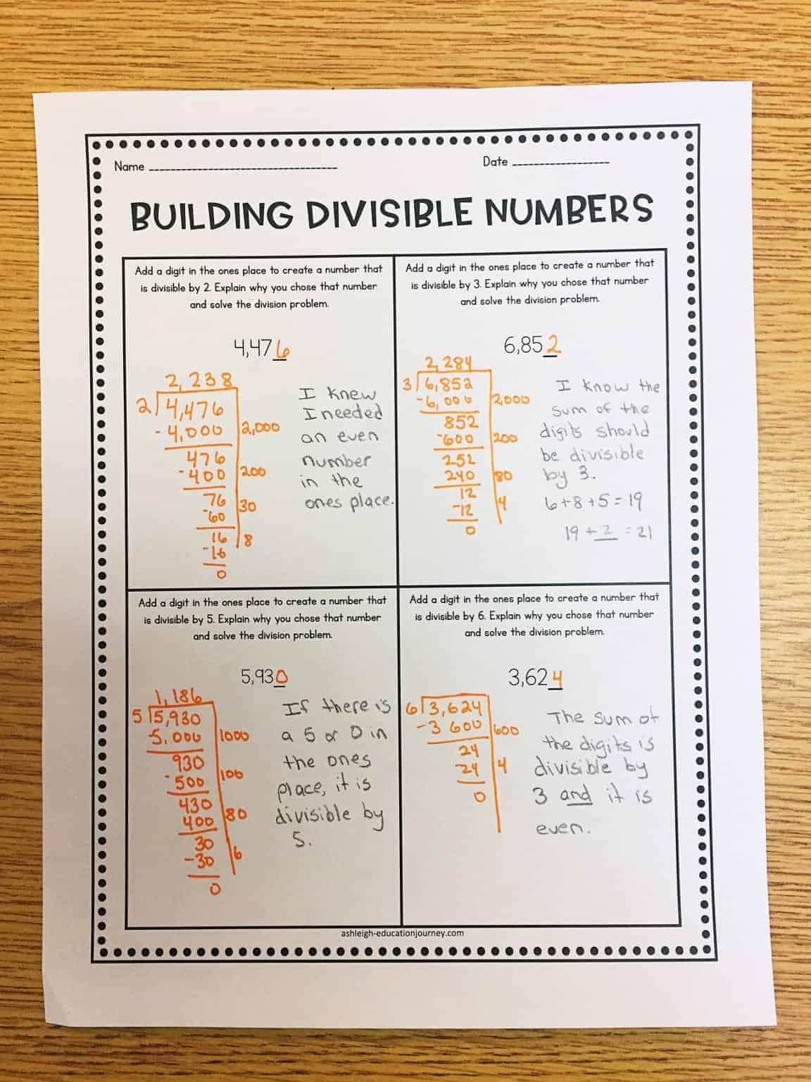 Developing Number Sense - Ashleigh's Education Journey