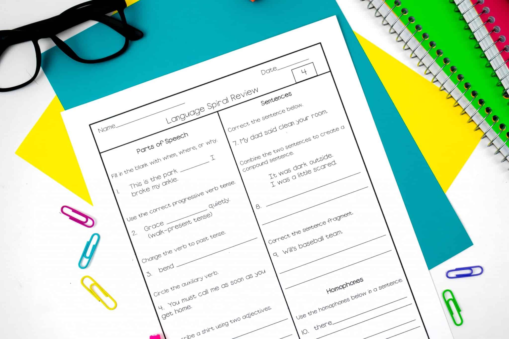 Grammar Worksheets & Activities - Ashleigh's Education Journey