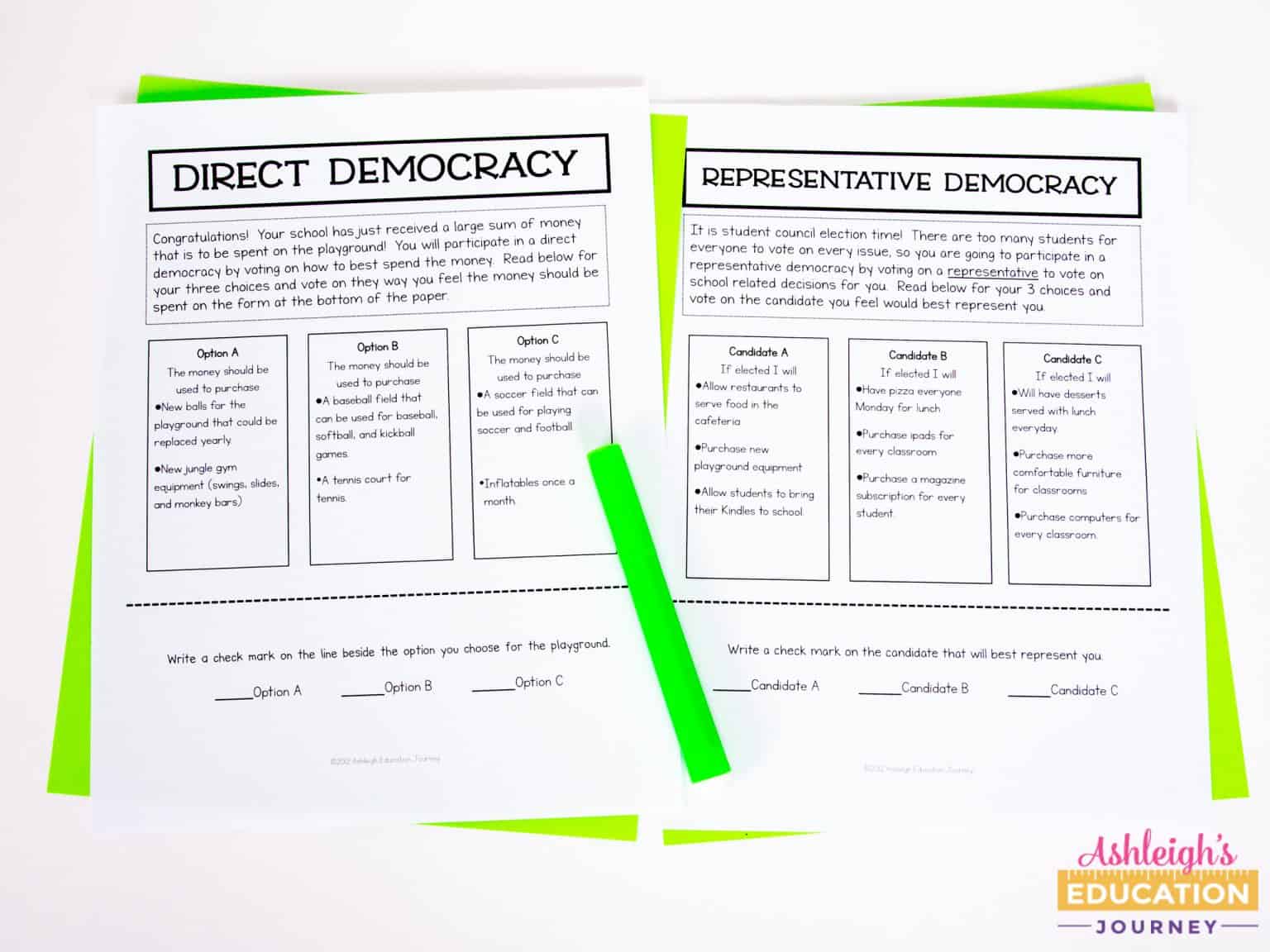 Teaching American Government - Ashleigh's Education Journey