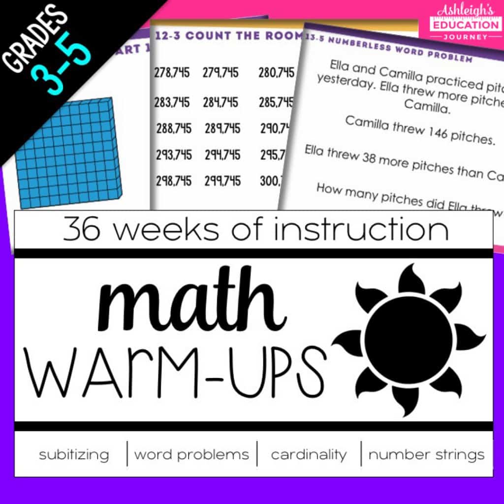 Number Sense Routines - Ashleigh's Education Journey