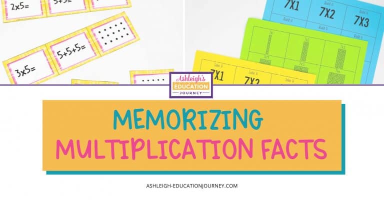 Memorizing Multiplication Facts - Ashleigh's Education Journey