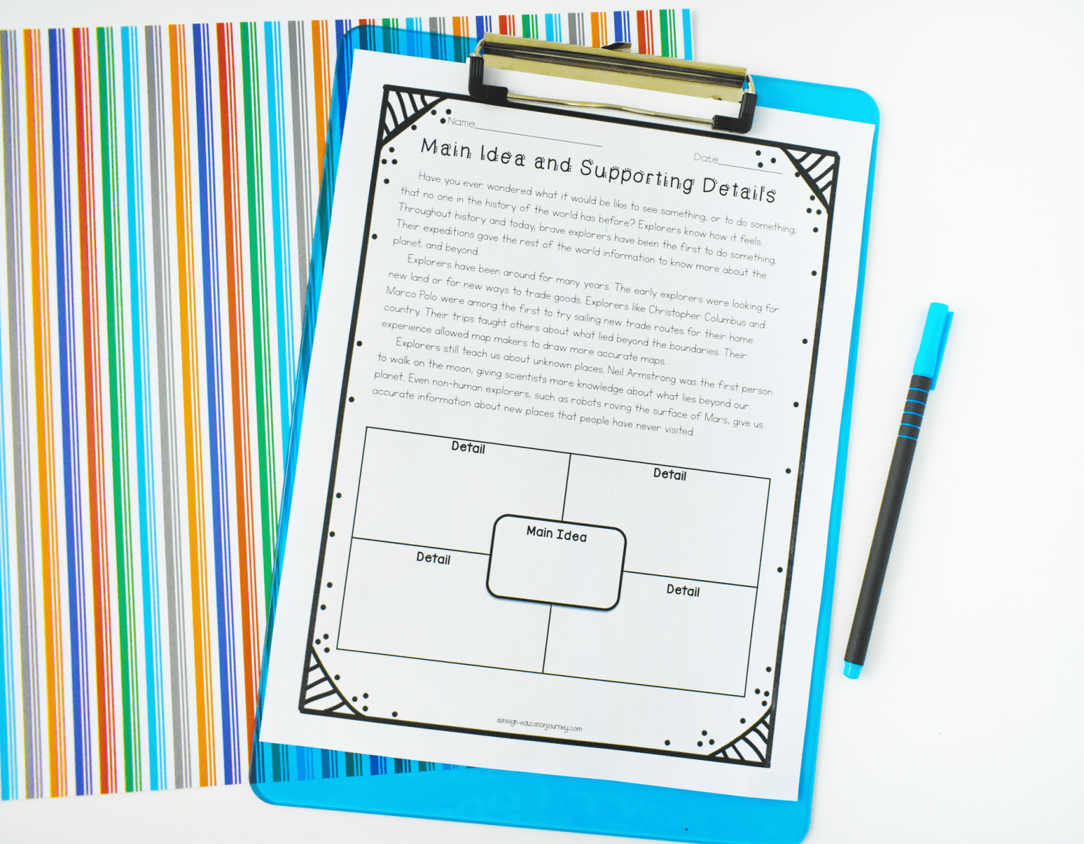 Main Idea Worksheets & Ideas - Ashleigh's Education Journey