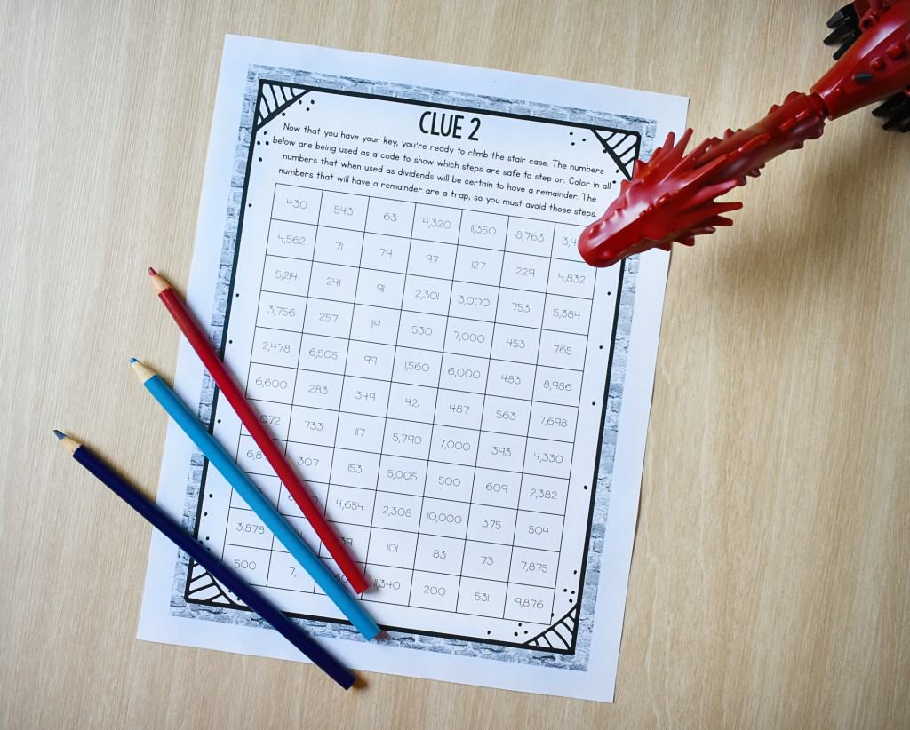 Division Escape Room Lesson - Ashleigh's Education Journey