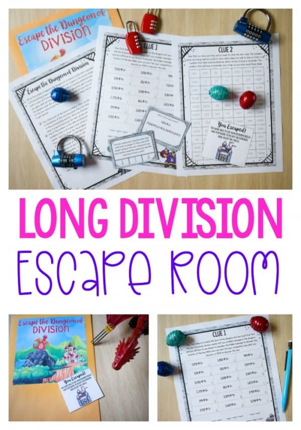 Division Escape Room Lesson - Ashleigh's Education Journey