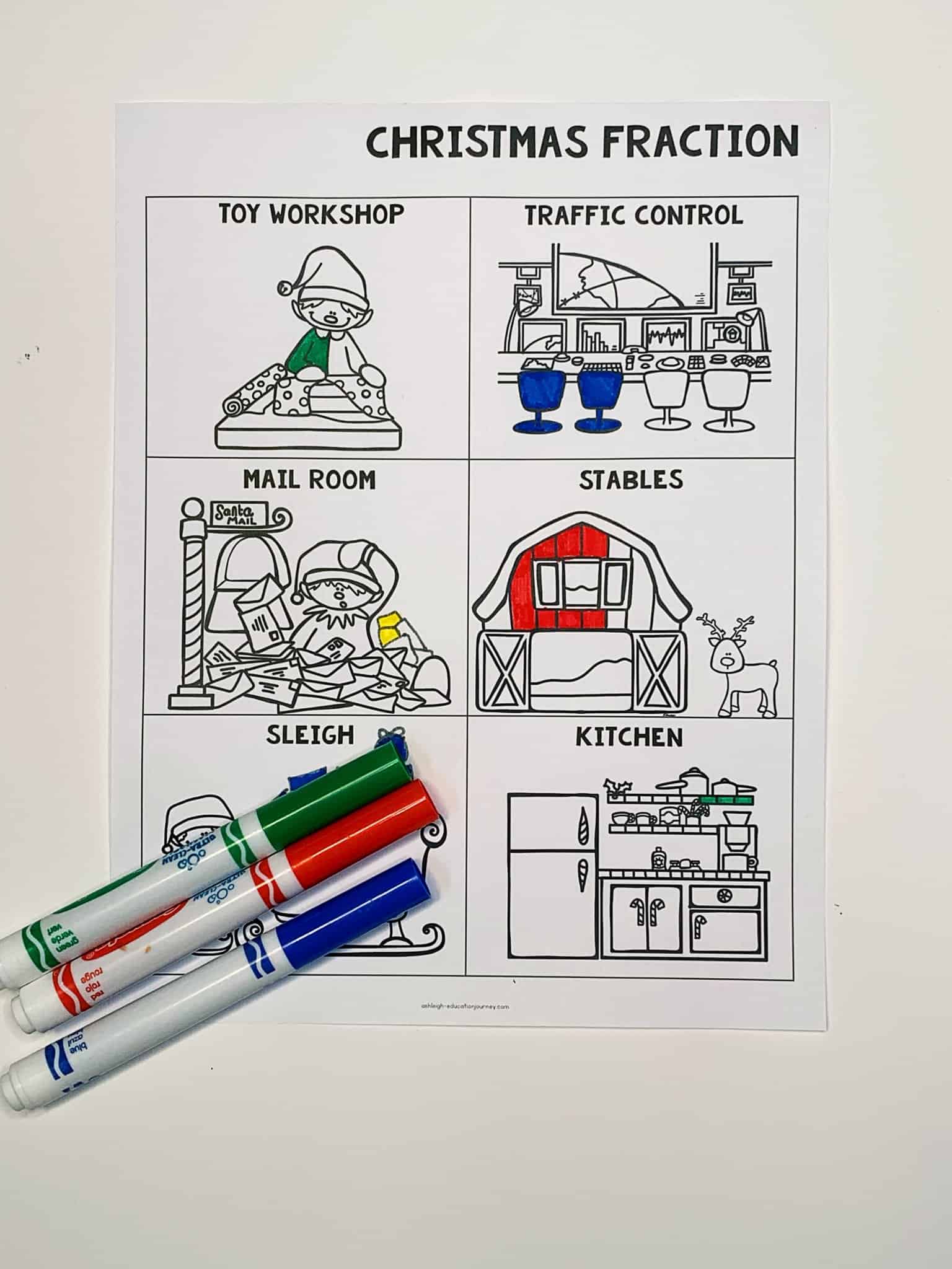 Christmas Fraction Project - Ashleigh's Education Journey