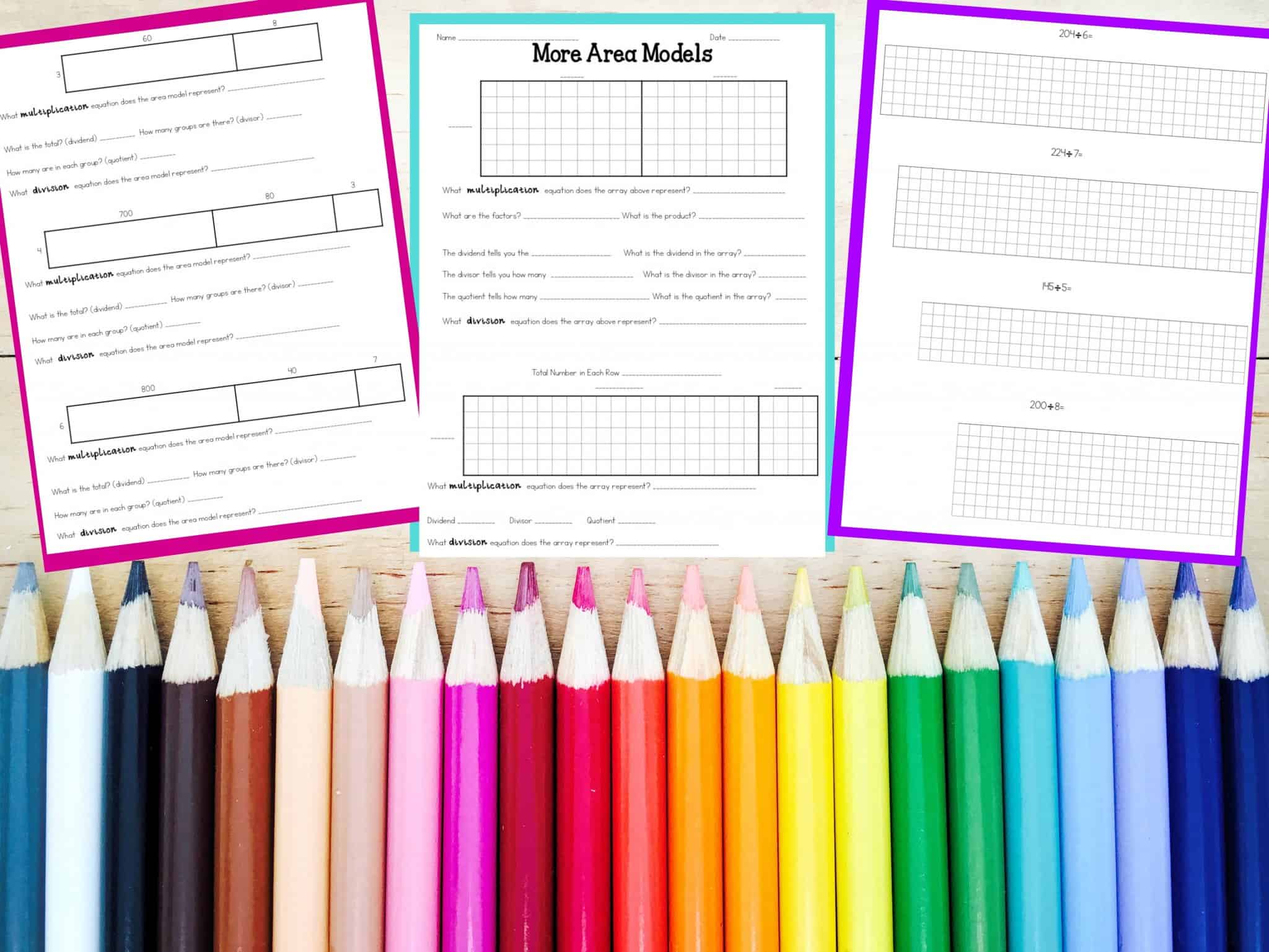 Dividing With Area Models and Partial Quotient