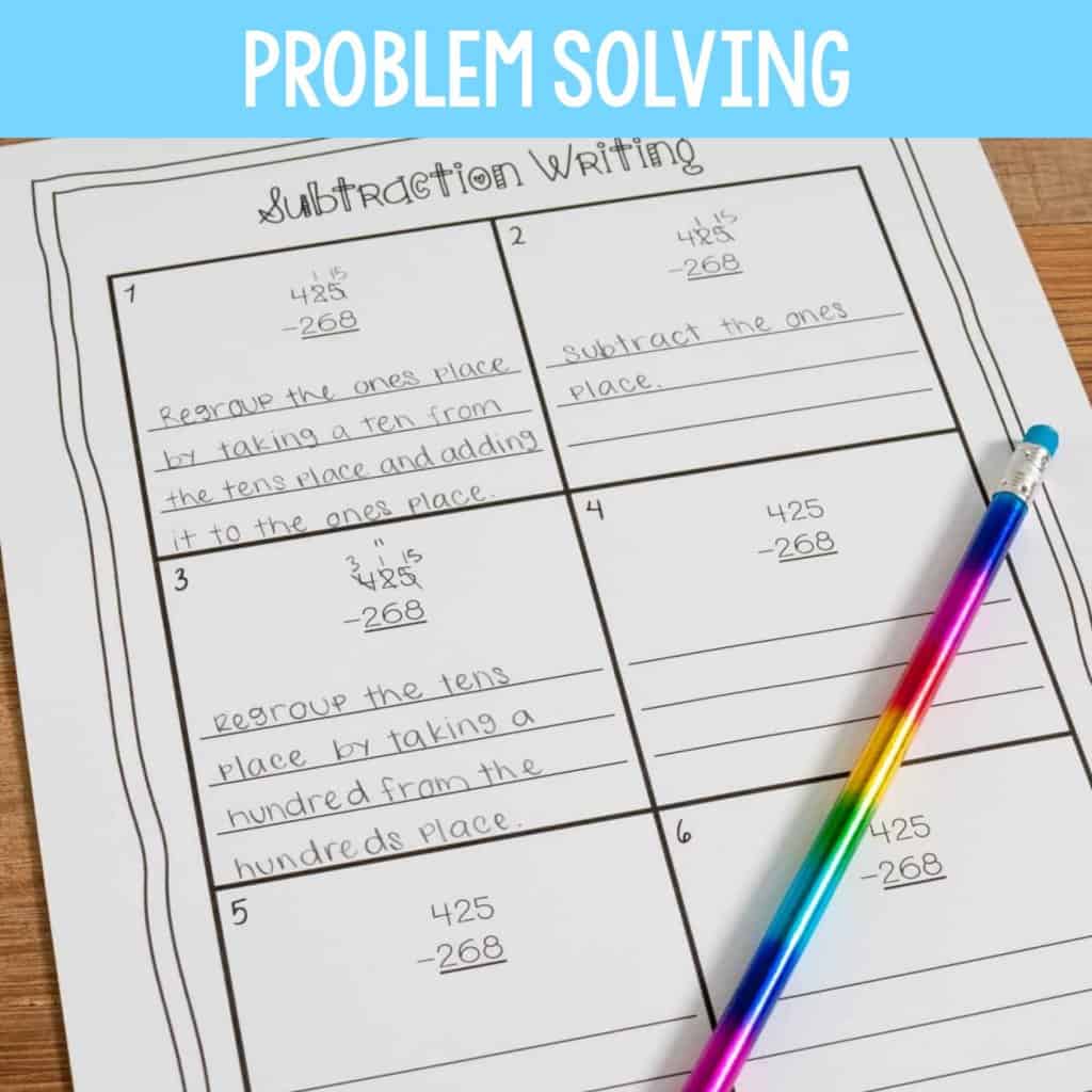 3rd Grade Addition and Subtraction With Regrouping | Word Problems ...