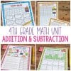 4th Grade Multi-Digit Addition and Subtraction Unit | Differentiated ...