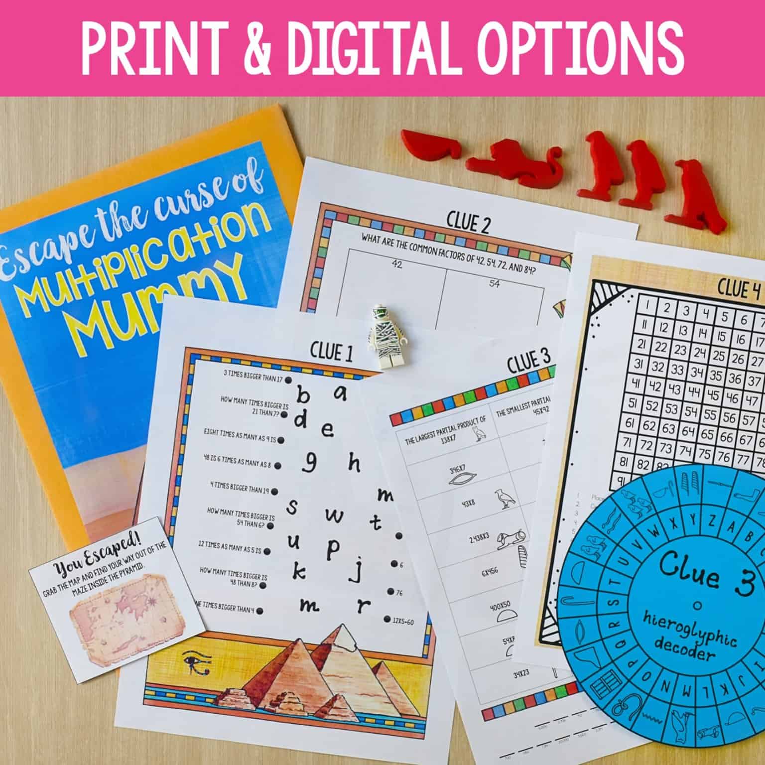 4th Grade Multiplication Escape | Print & Digital - Ashleigh's ...