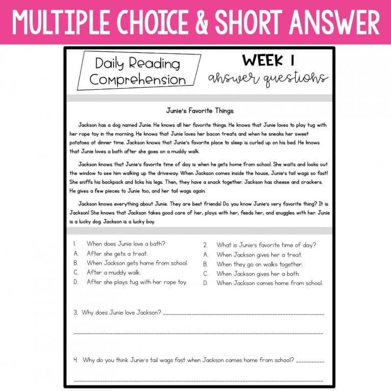 Daily Reading Comprehension Practice Bundle | Print & Digital ...