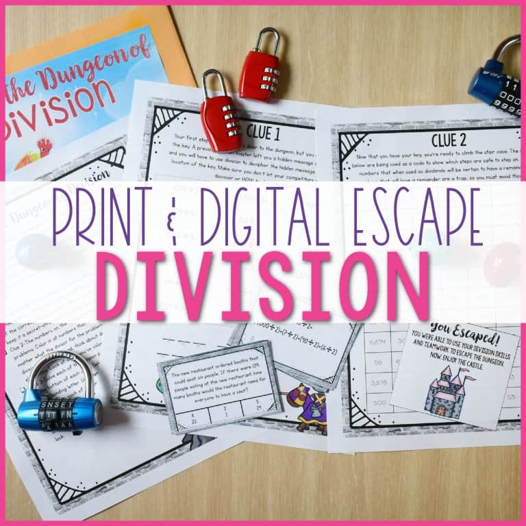 4th Grade Multiplication Escape or Breakout | Print & Digital ...