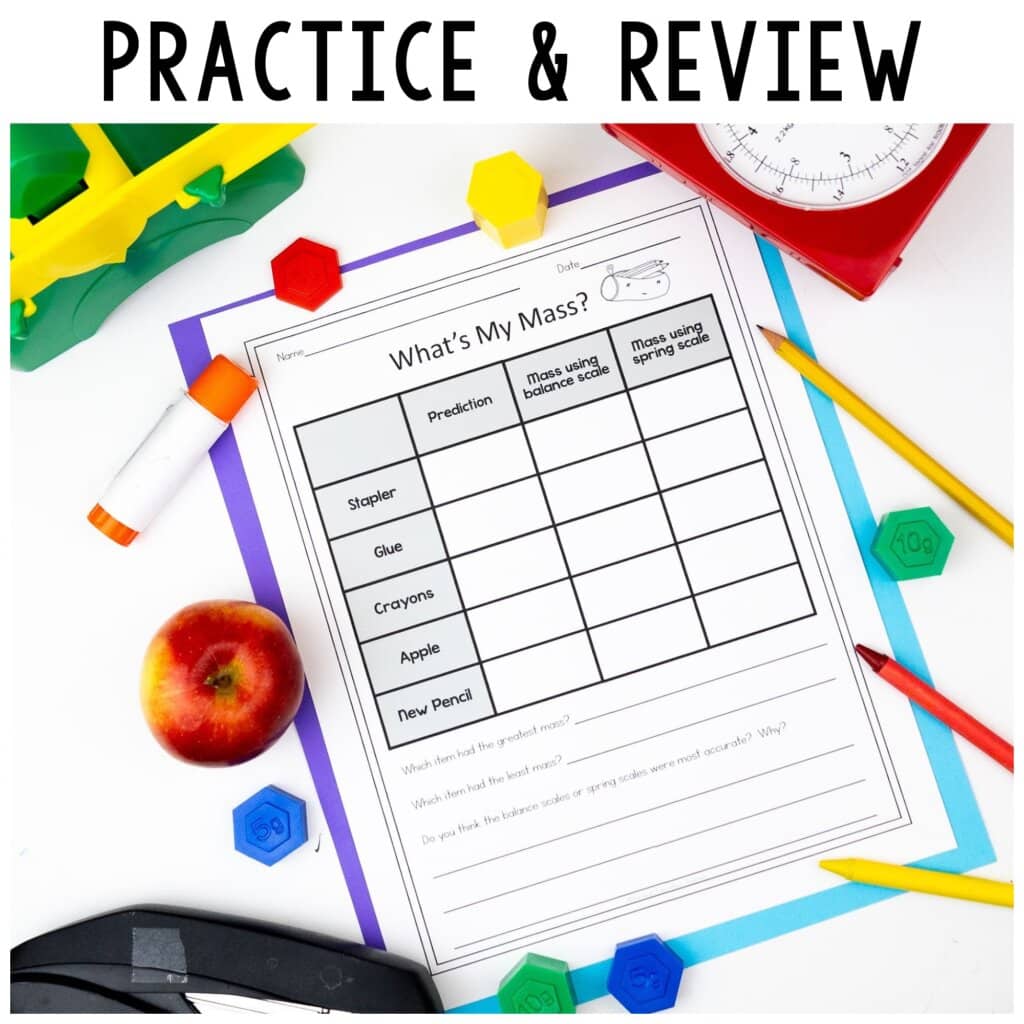 3rd Grade Mass Unit - Conceptual Lessons and Practice | Print & Digital ...