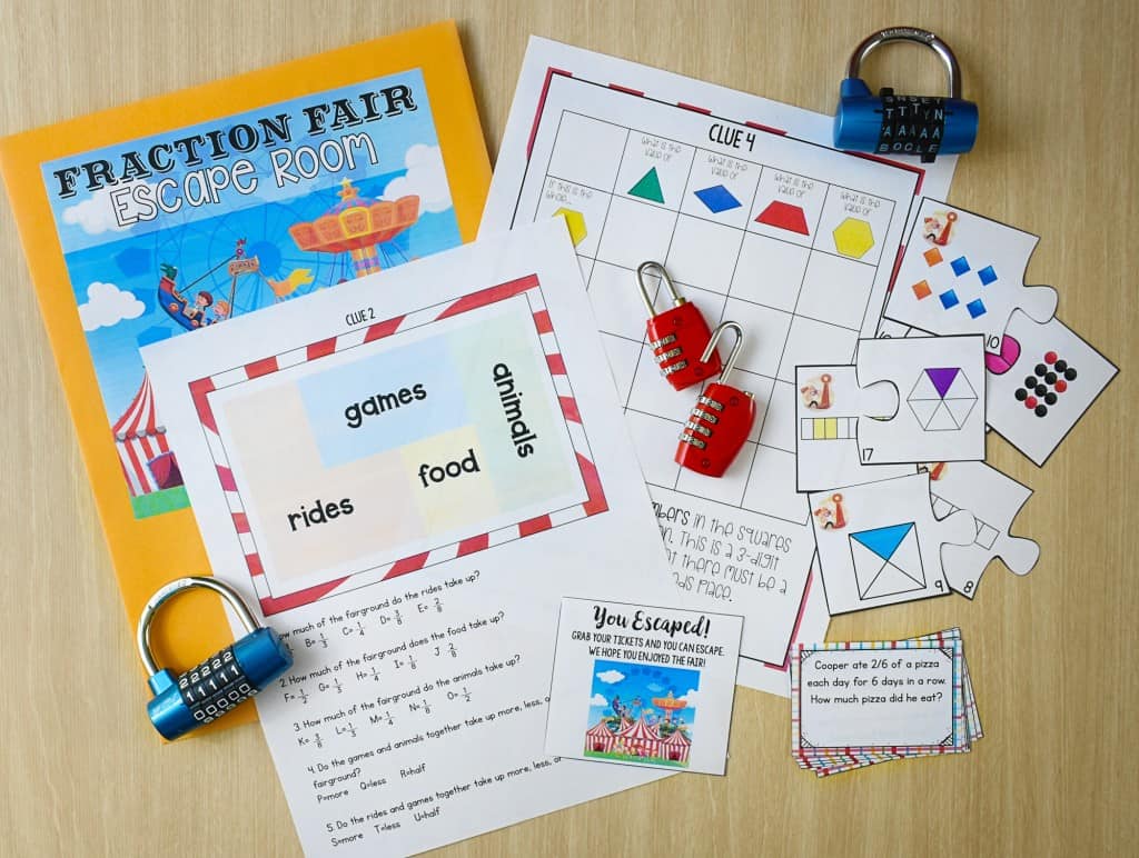 Fraction Escape Activity - Ashleigh's Education Journey