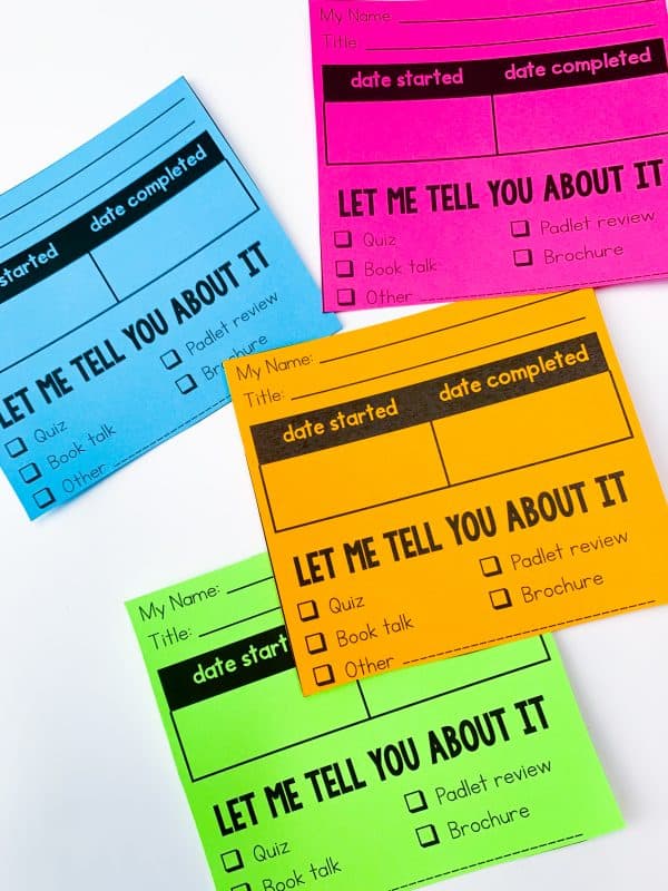 Reading Log Alternatives - Ashleigh's Education Journey