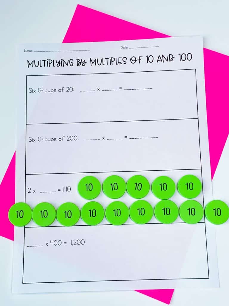 Multiplying by Tens and Hundreds - Ashleigh's Education Journey