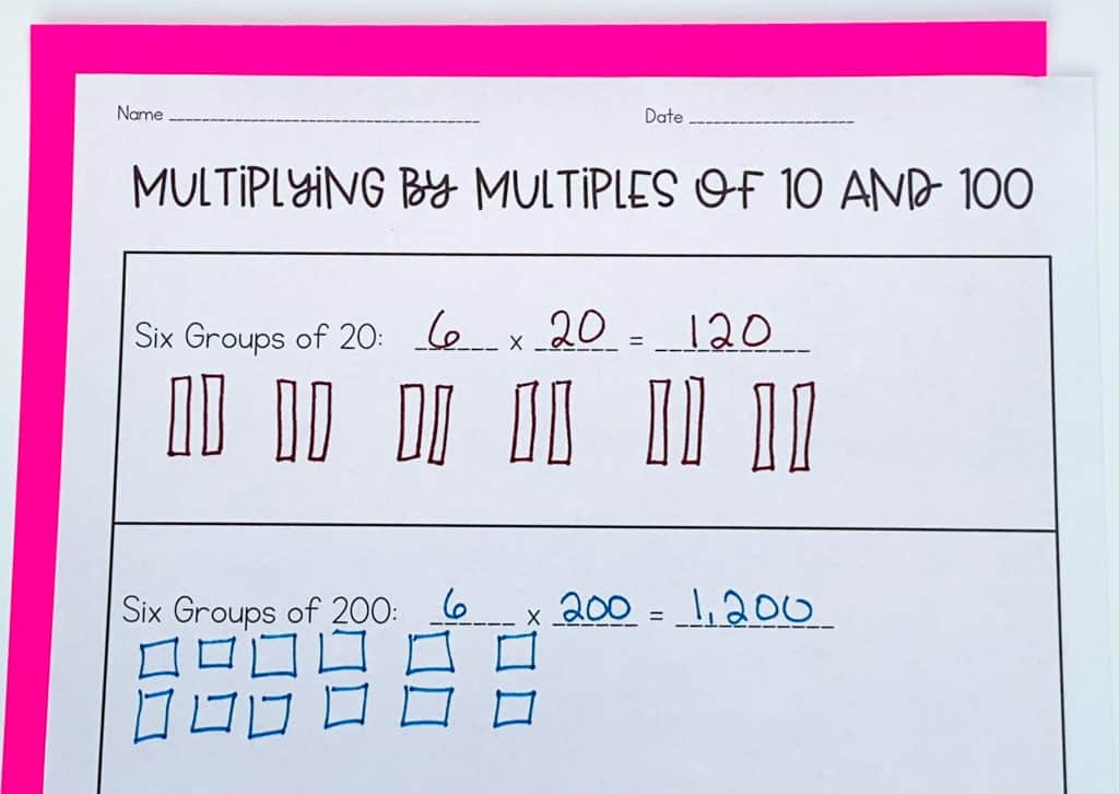 Multiplying by Tens and Hundreds - Ashleigh's Education Journey