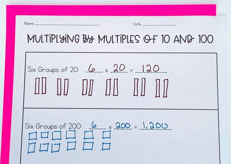Multiplying by Tens and Hundreds - Ashleigh's Education Journey