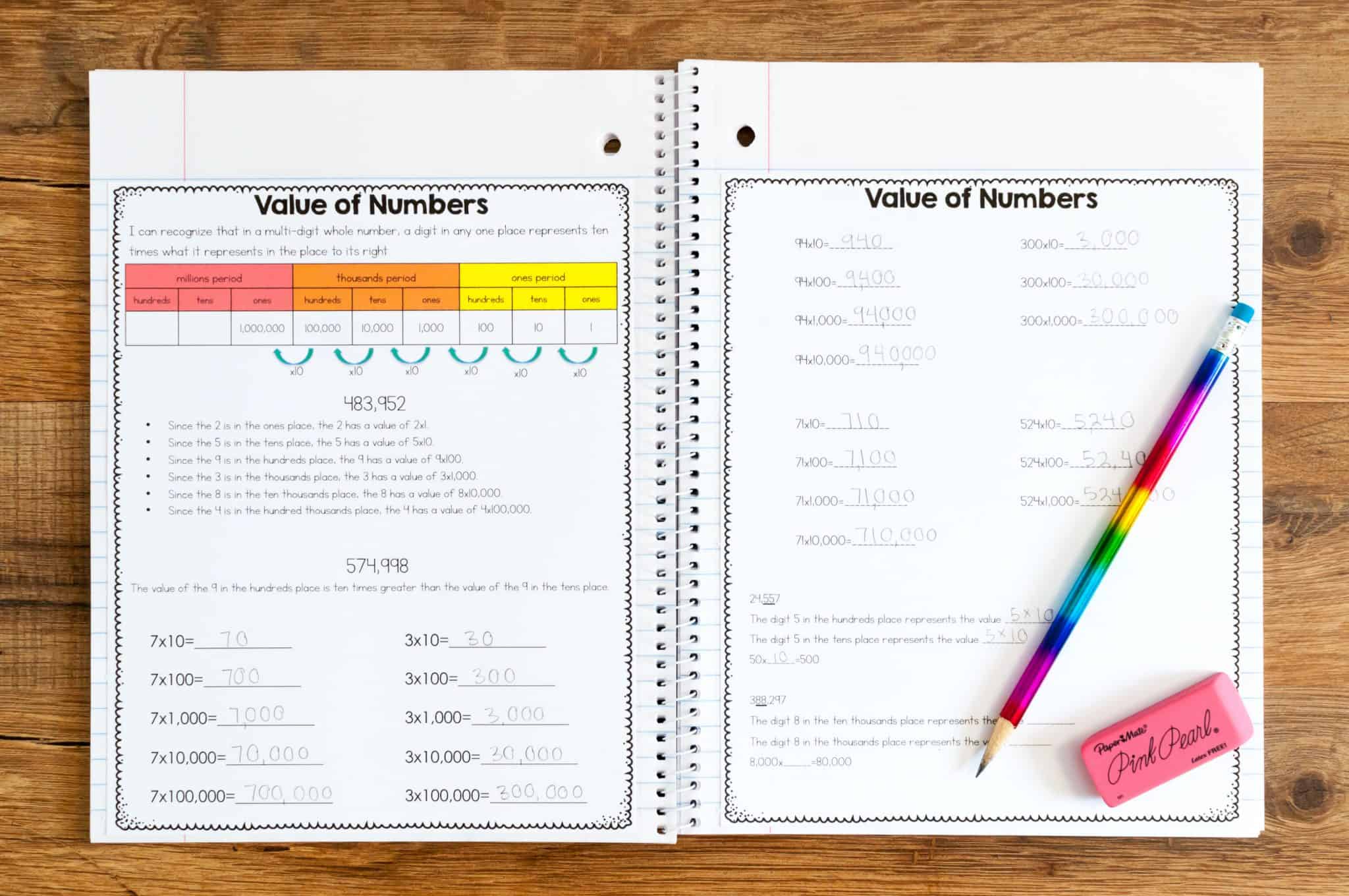 Multiplying by Tens and Hundreds - Ashleigh's Education Journey