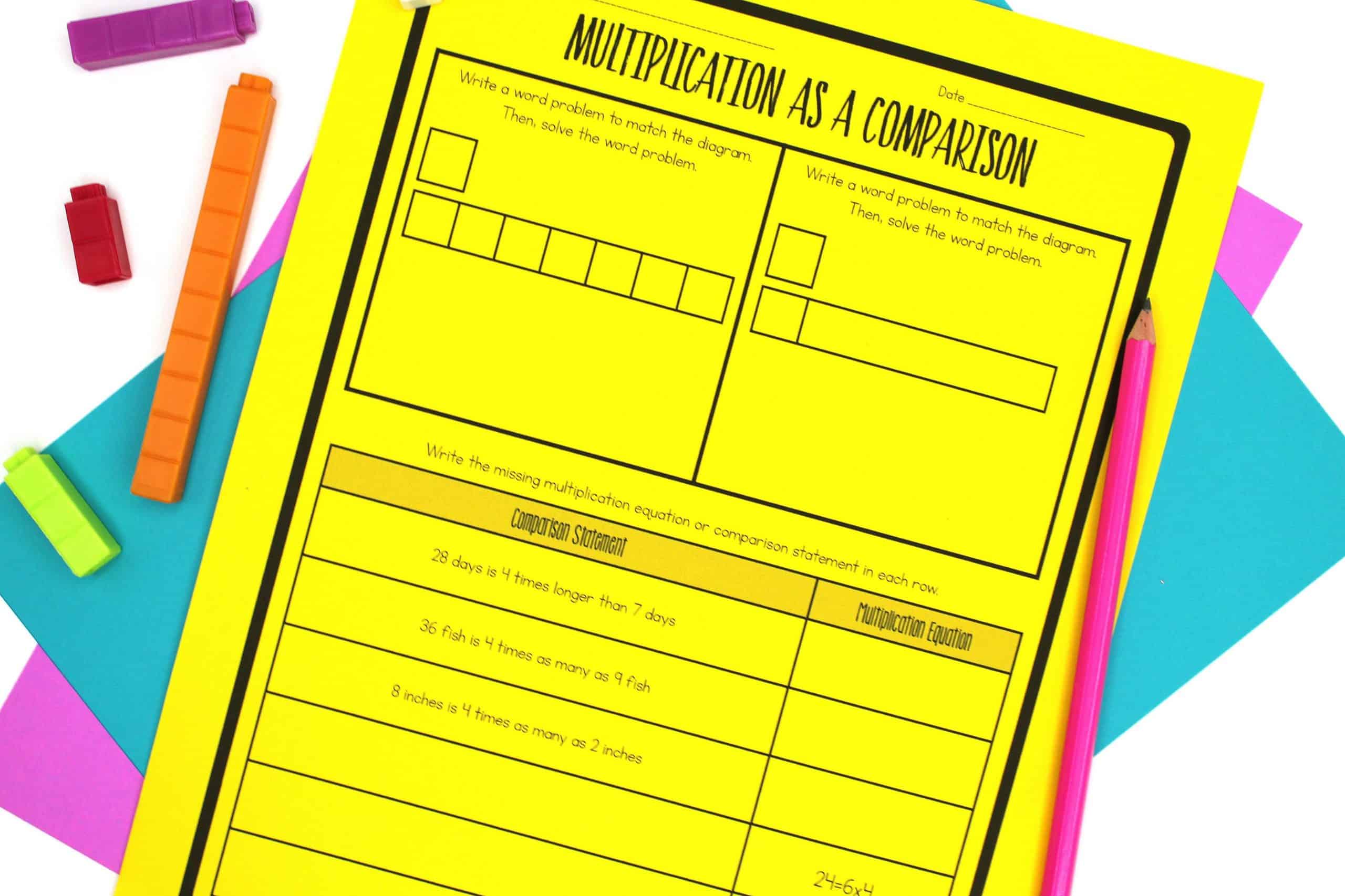 Multiplication As A Comparison Ashleigh s Education Journey
