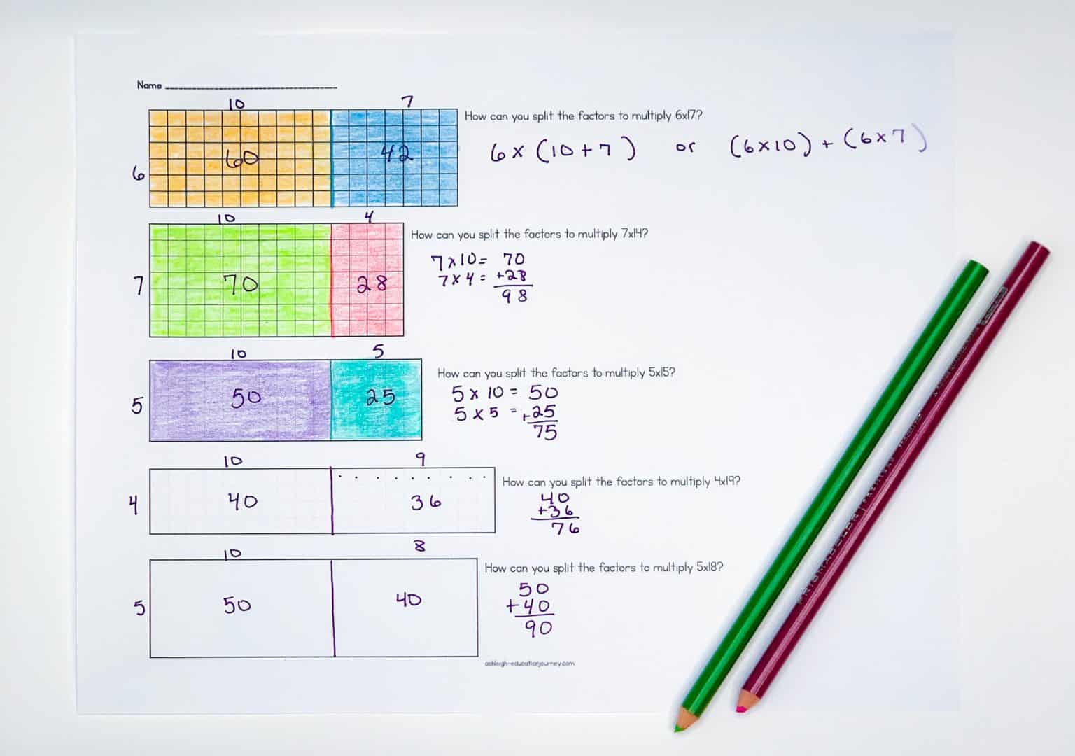 Multiplication Resources Part 2 - Ashleigh's Education Journey