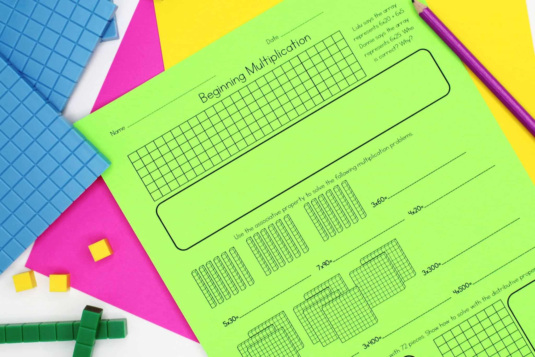 Multiplying With Area Models and Partial Product